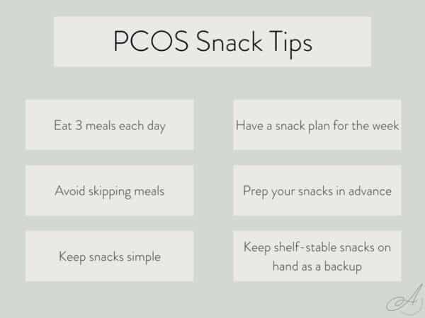 30 Healthy + Easy PCOS Snacks (from a dietitian)