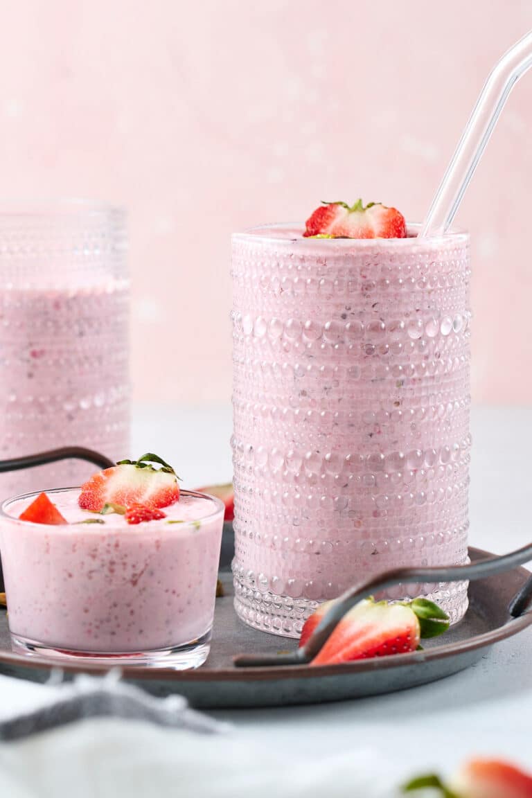 Strawberry Cottage Cheese Smoothie (High-Protein) - The PCOS ...