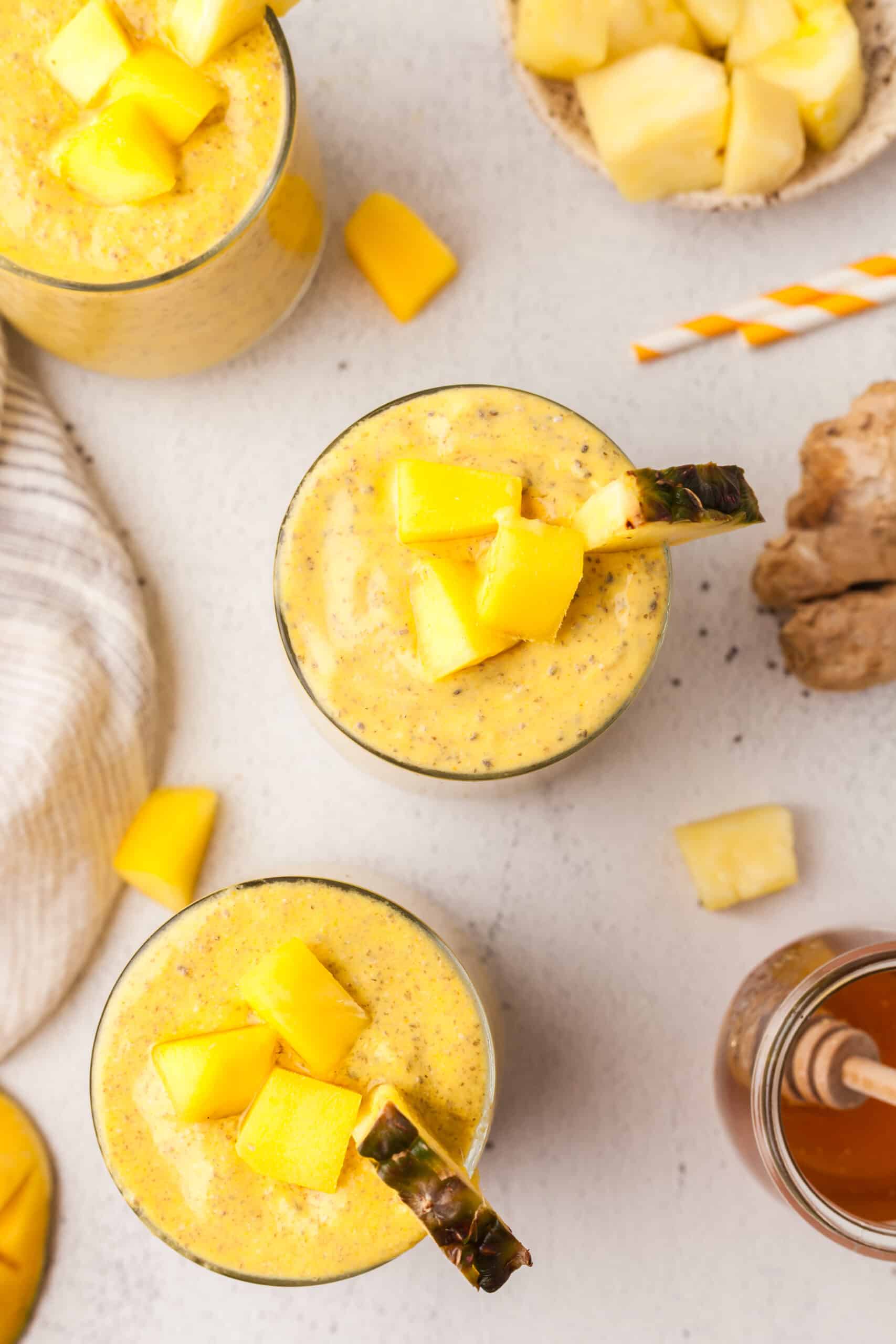 Mango Kefir Smoothie (Easy + Healthy Recipe) - The PCOS Nutritionist Alyssa