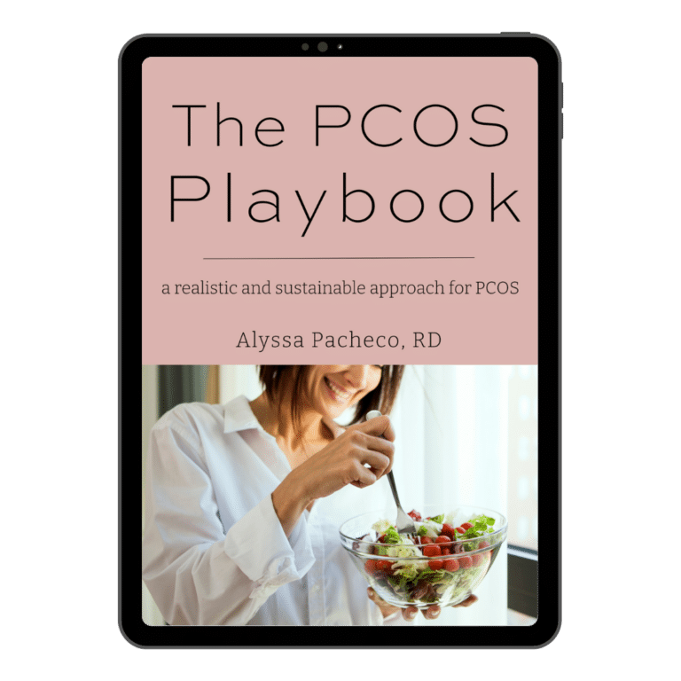 A Dietitian's 7-Day Insulin Resistance Meal Plan PDF - The PCOS Nutritionist Alyssa
