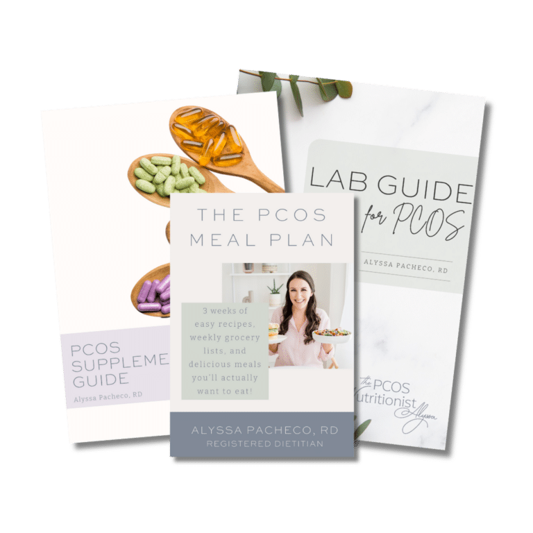 PCOS Meal Plan + Lab & Supplement Guides Bundle - The PCOS Nutritionist ...