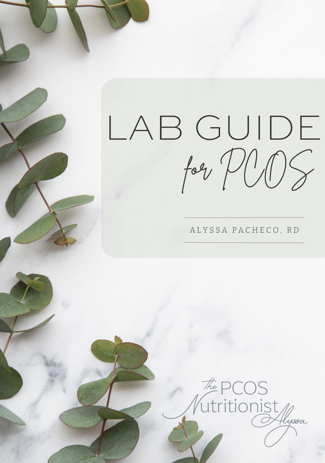 PCOS Meal Plan + Lab & Supplement Guides Bundle - The PCOS Nutritionist ...