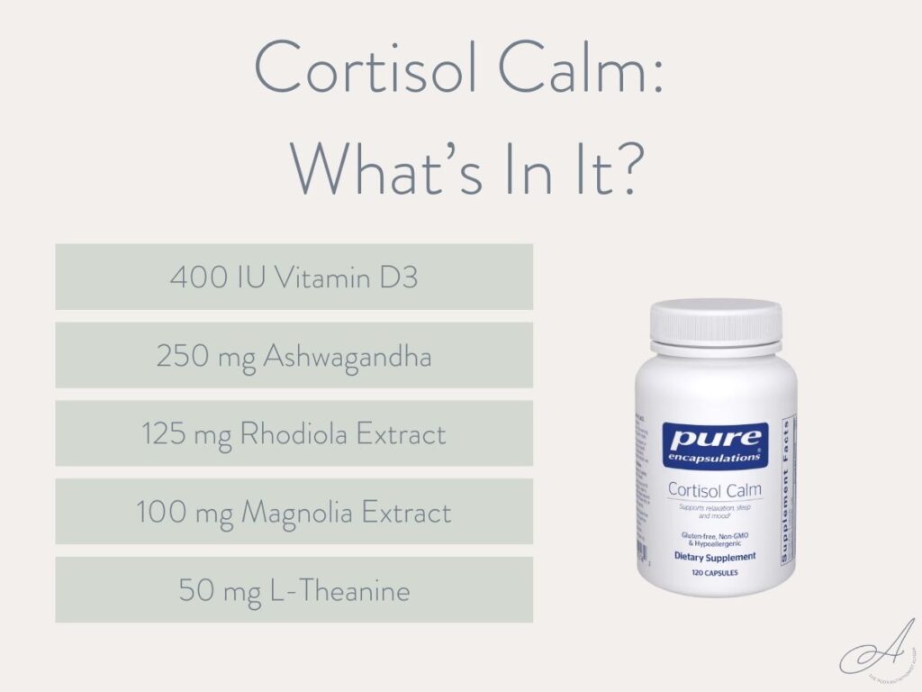 A Dietitian’s Review: Pure Encapsulations Cortisol Calm - The PCOS ...