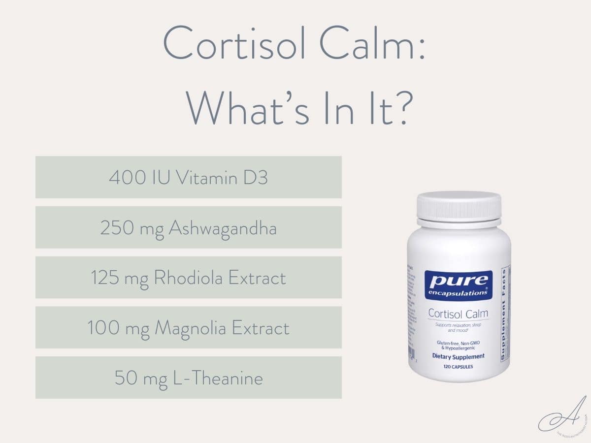 A Dietitian’s Review: Pure Encapsulations Cortisol Calm - The PCOS ...