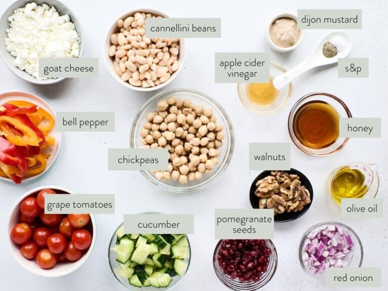 Dense Bean Salad Recipe with Honey Dijon Vinaigrette - The PCOS ...