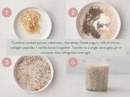 Easy Quinoa Overnight Oats (4 Different Ways) - The PCOS Nutritionist ...