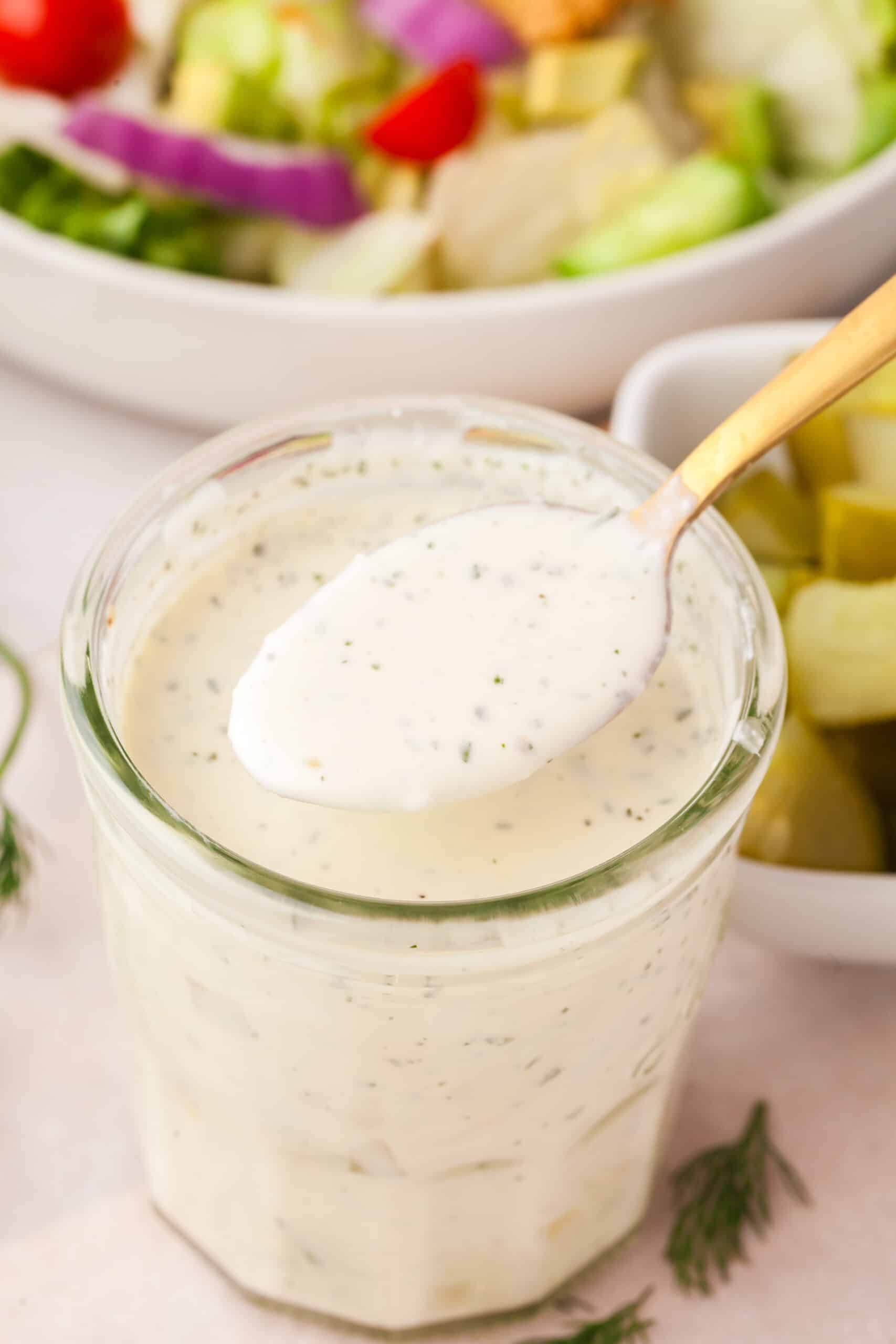 Dill Pickle Ranch Dressing (Easy + Healthy Recipe) - The PCOS ...