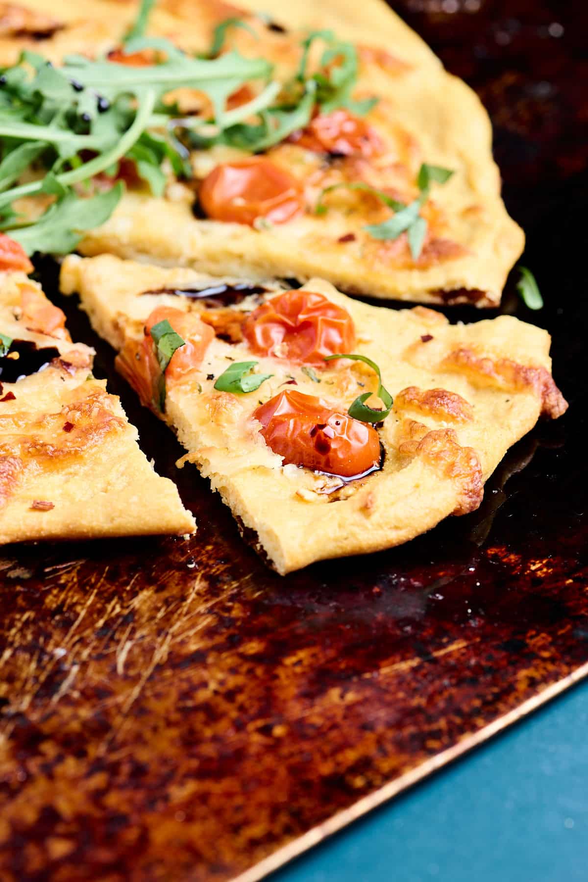 Easy Chickpea Pizza Crust: High Protein Pizza Recipe - The PCOS ...